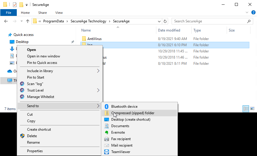 Preparing Log Files For SecureAPlus Support